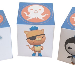 Octonauts Birthday Party Treat Boxes Captain Barnacles, Kwazii & Peso ...