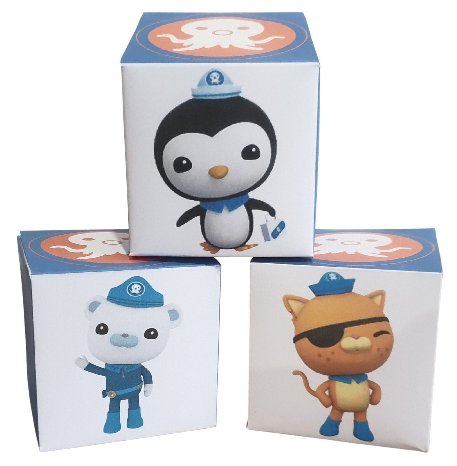 Octonauts Birthday Party Treat Boxes Captain Barnacles, Kwazii & Peso ...