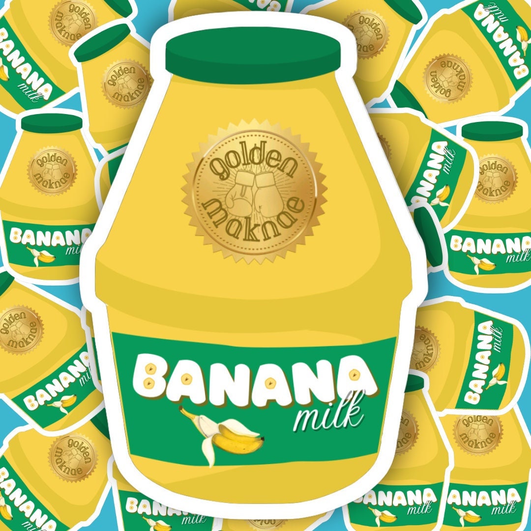 JK Banana Milk Sticker - Etsy
