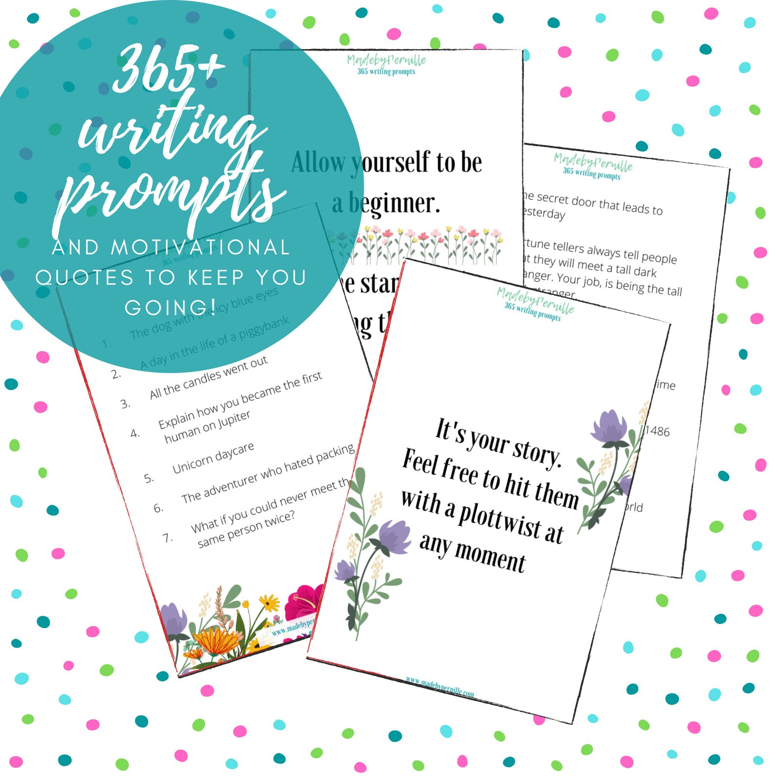 365+ Creative Writing Prompts Motivational E-book for Your Writing ...