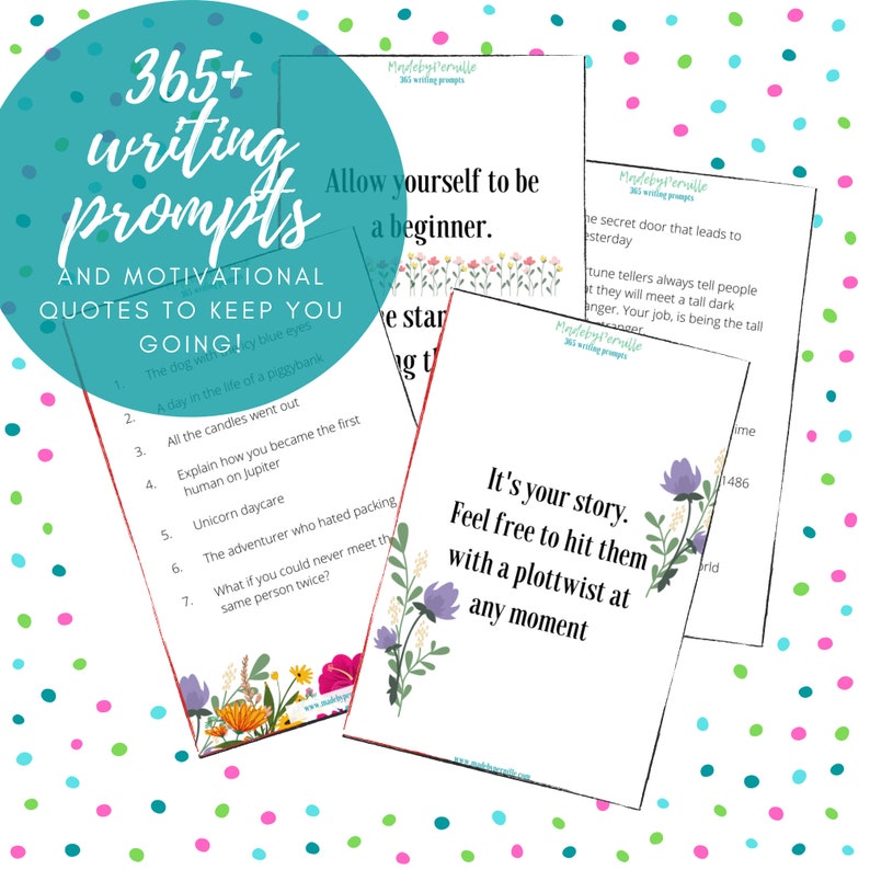 365+ Creative Writing Prompts Motivational E-book for Your Writing ...