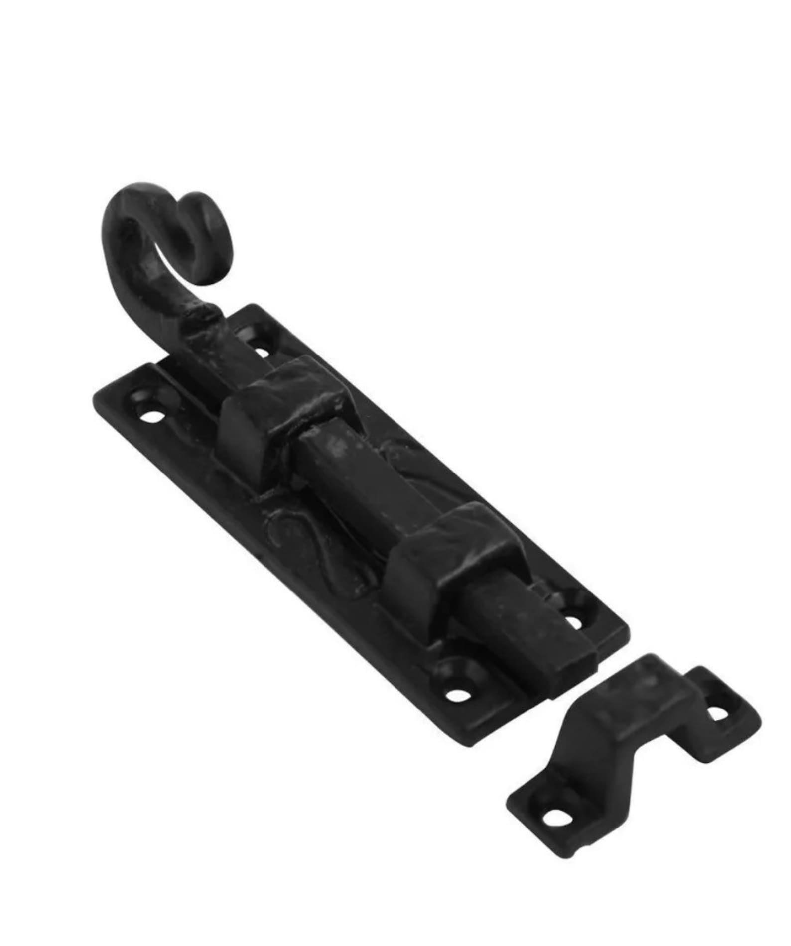 Cast Iron Curly Tail Antique Heavy Duty Door Bolt Latch Shoot Slide ...