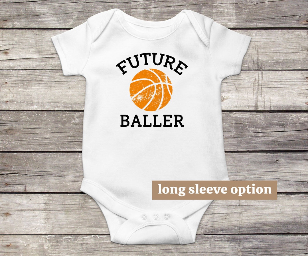 Basketball Baby Bodysuit, Future Baller, Basketball Baby Clothes, Funny ...