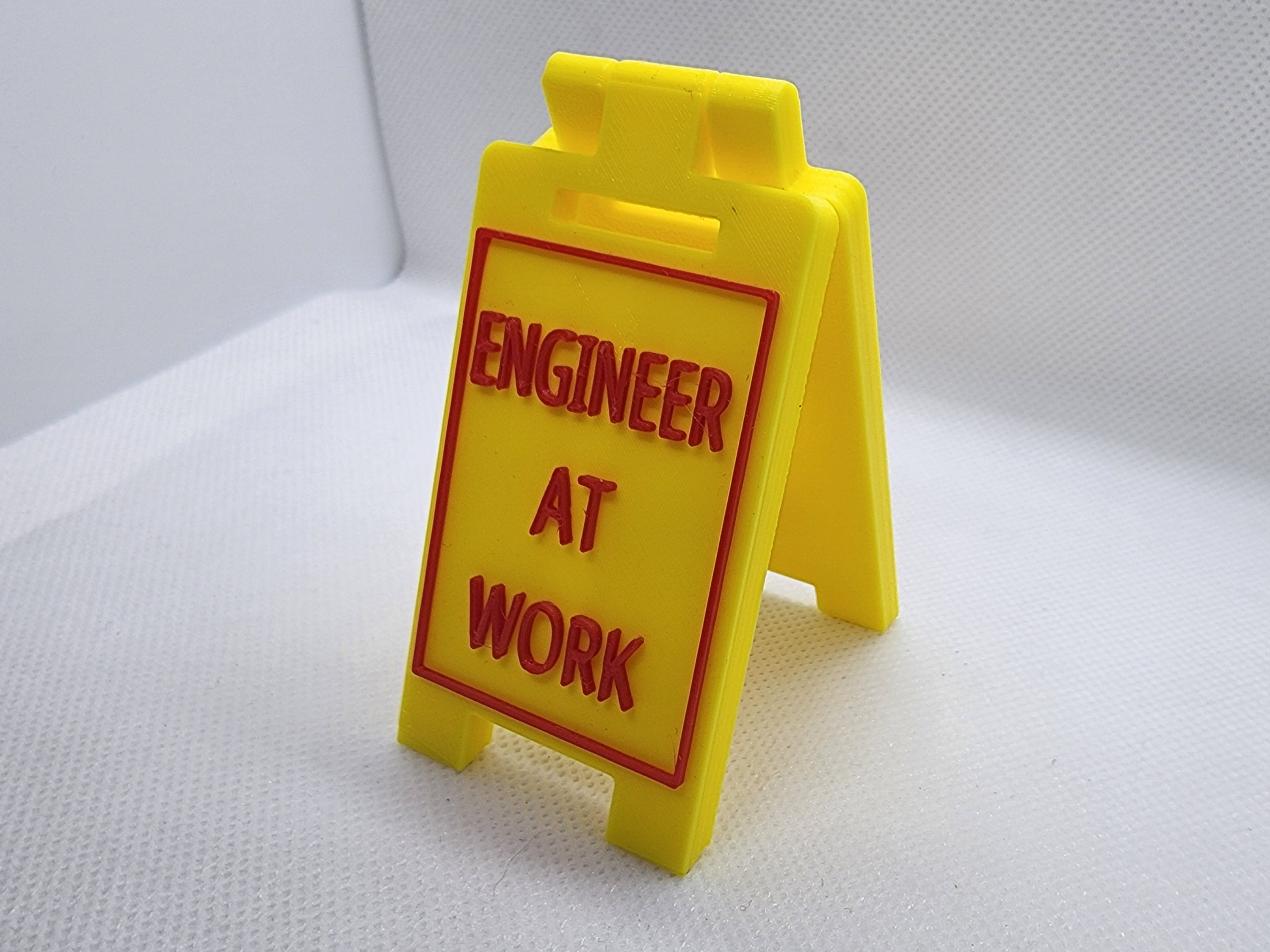 ENGINEER AT WORK Wet Floor Sign - Etsy