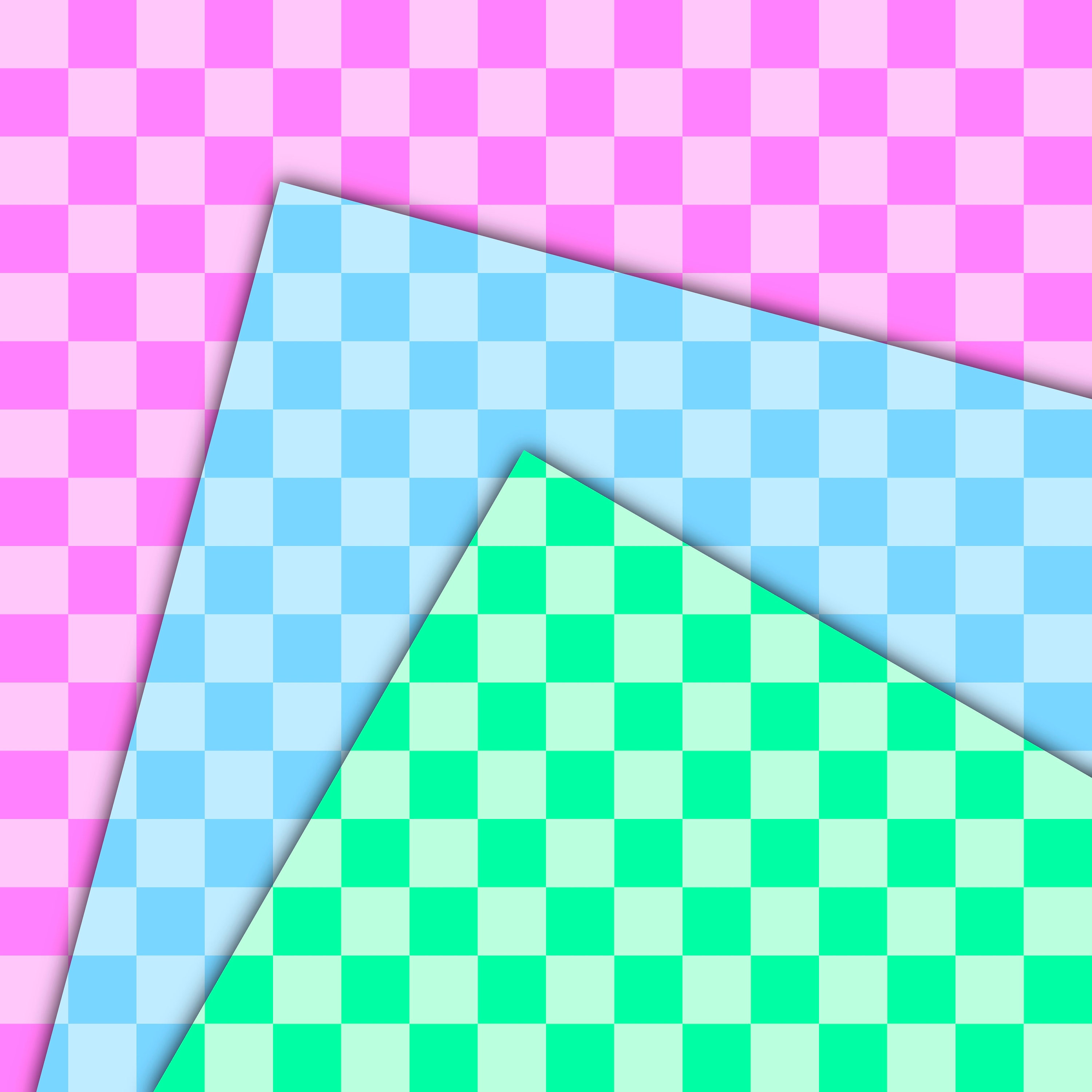 SEAMLESS Pastel Checkers Digital Paper + Bonus Rainbow Paper ...