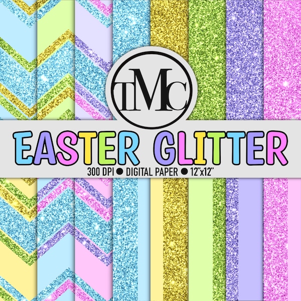 Easter Digital Paper - Etsy