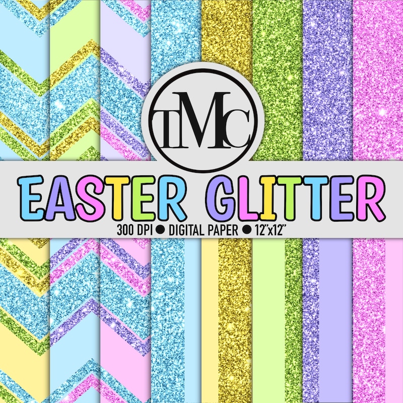 Easter Digital Paper - Etsy