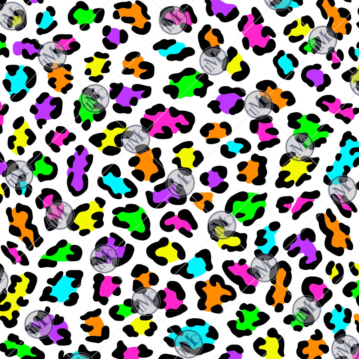 Neon Animal Print TWO BONUS RAINBOW Prints Zebra and | Etsy