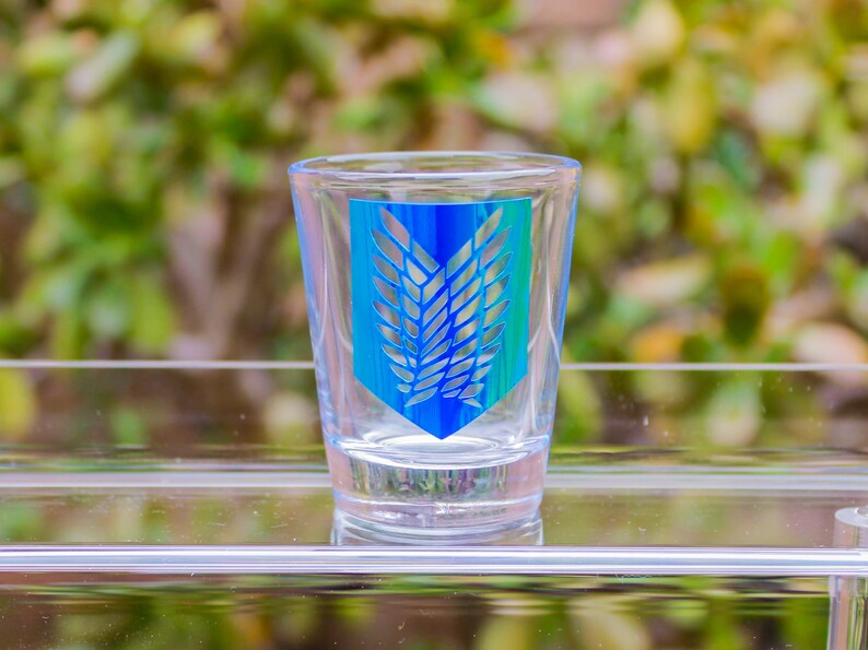 Anime Emblems Iridescent Shot Glass - Etsy