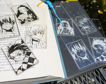 Demon Slayer Zenitsu & Inosuke Anime Bookmark Set - Unique Gift for ...