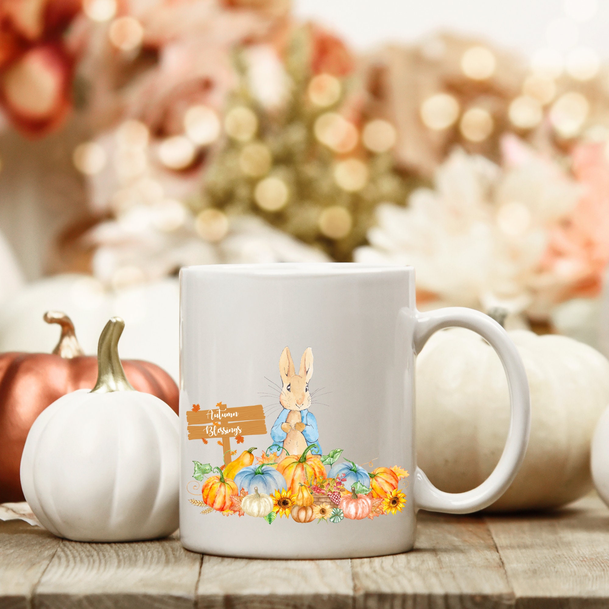 Peter Rabbit Autumn Blessings PNG, Fall Printable, Instant Digital ...