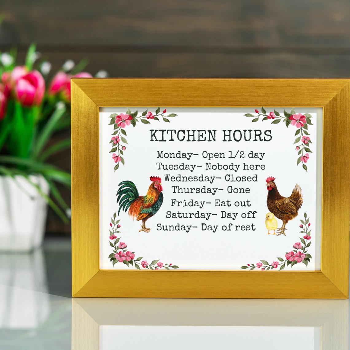 Kitchen Hours PNG and PDF Instant Digital Download Printable | Etsy