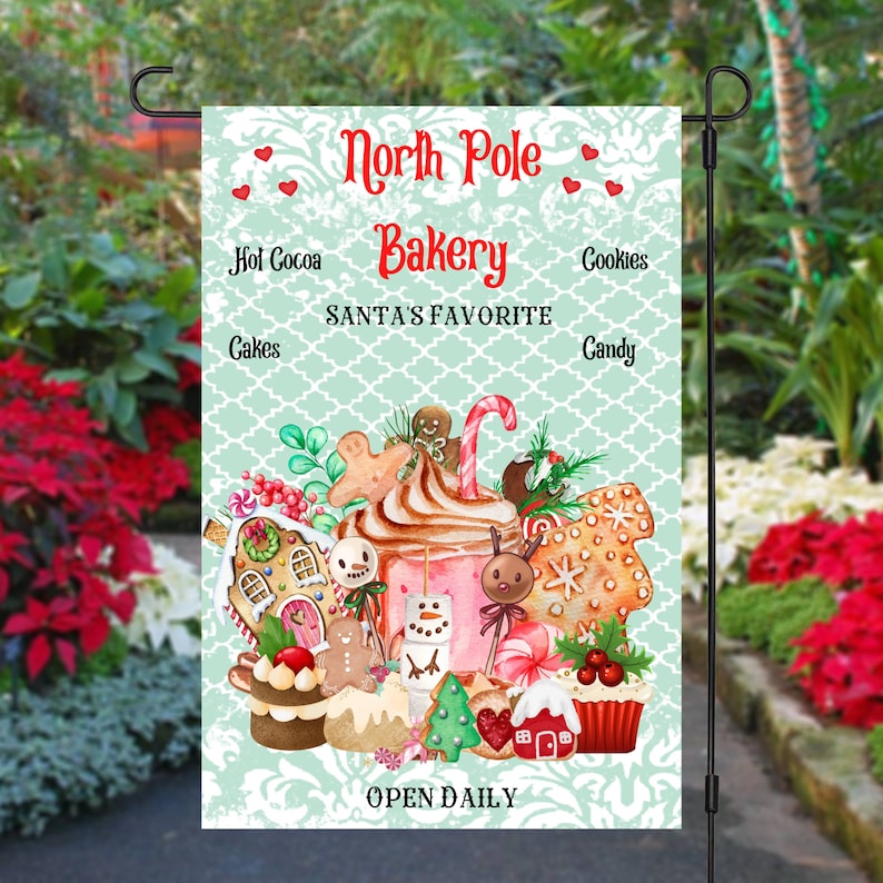 North Pole Bakery PNG and JPG, Christmas Printable, Instant Digital ...