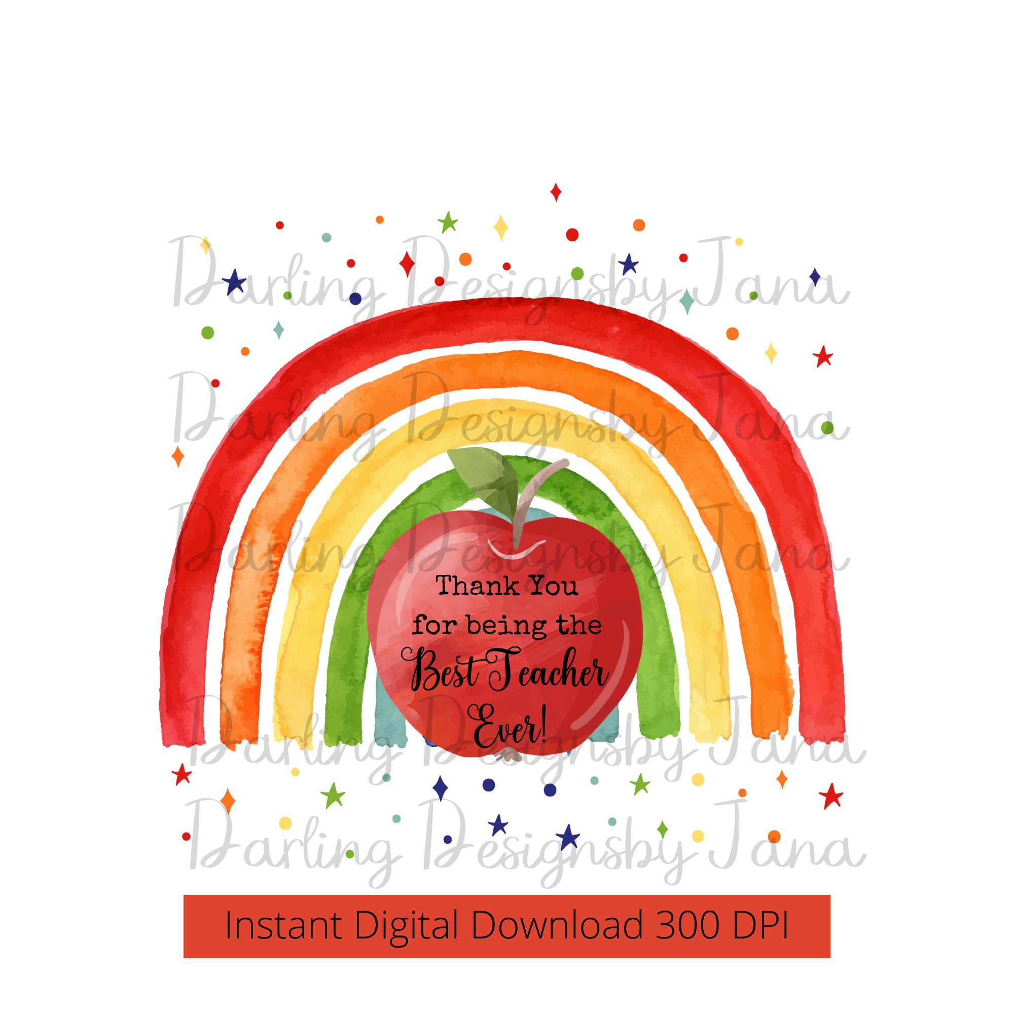 Best Teacher Ever PNG Teacher Printable Instant Digital - Etsy