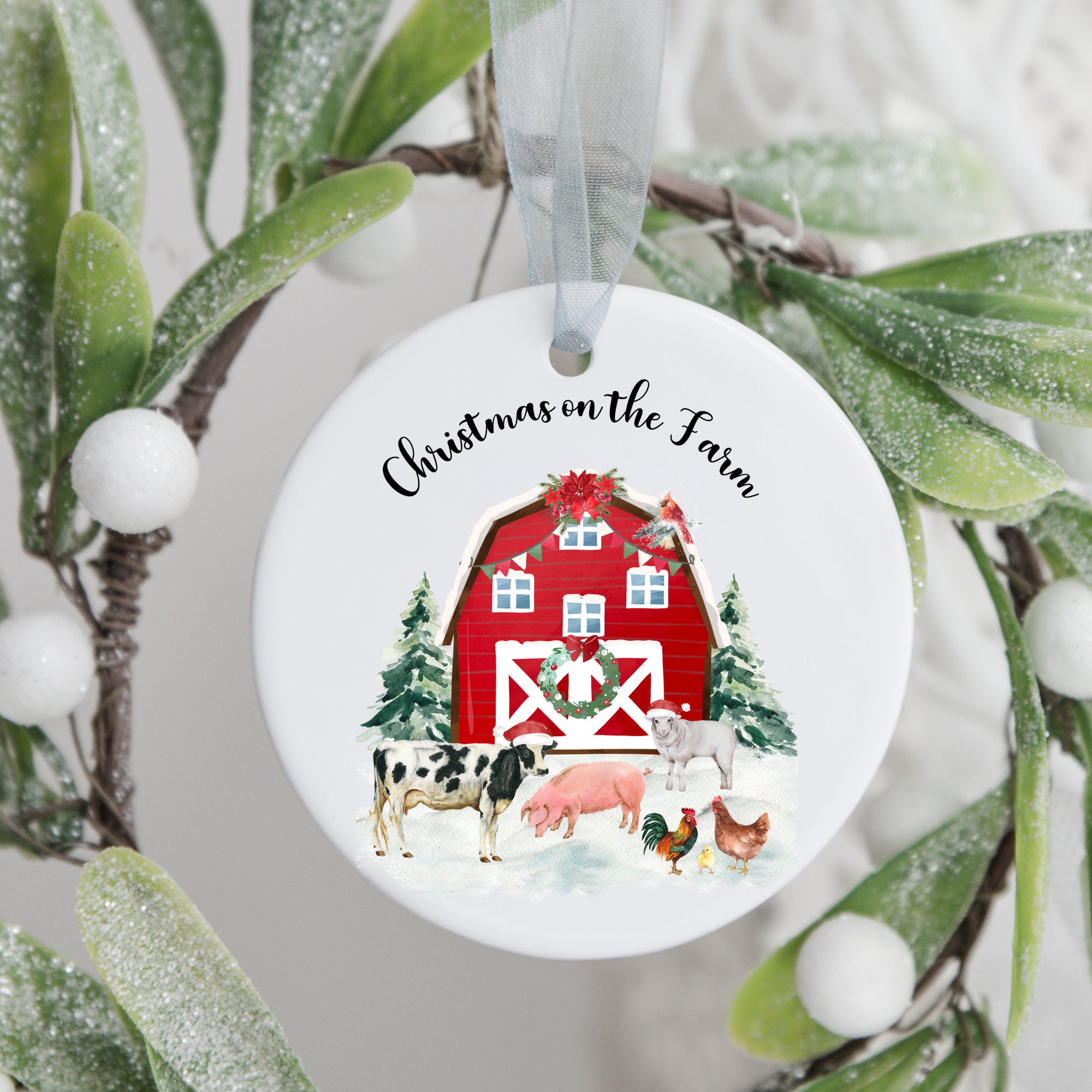 Christmas on the Farm PNG & JPG Printable, Instant Digital Download ...