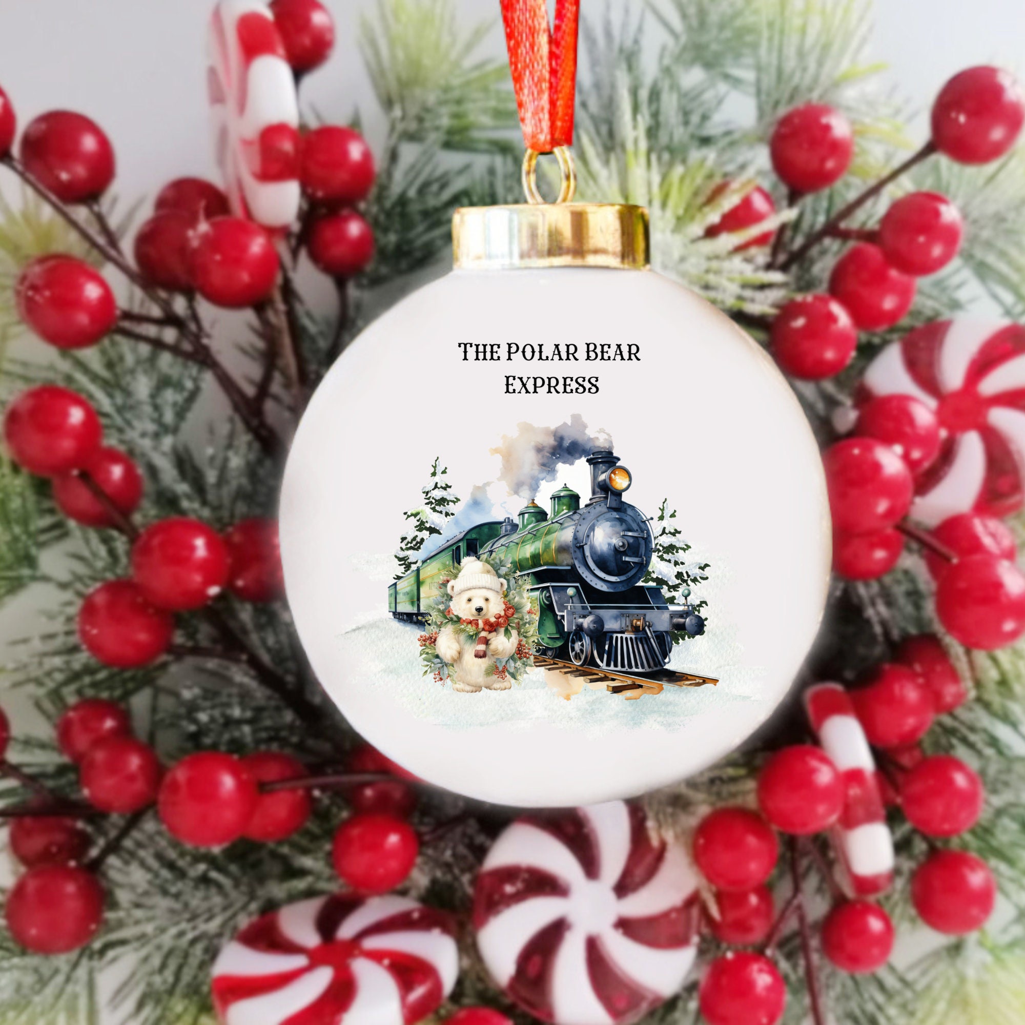 The Polar Bear Express PNG, Christmas Train, Christmas Printable ...