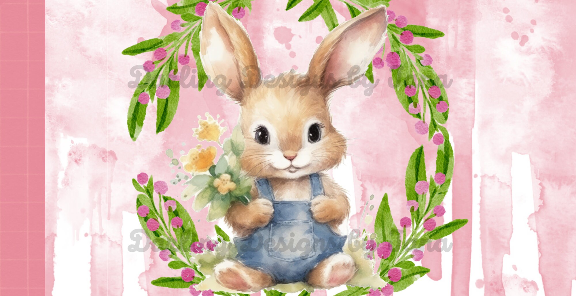 Cute Rabbit 12 Oz Straight Sippy Cup PNG Design, Template for ...