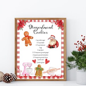 Gingerbread Cookies PNG JPG Christmas Printable Instant - Etsy