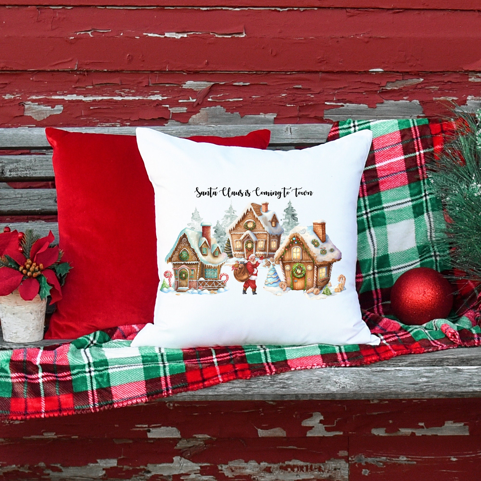 Santa Claus is Coming to Town PNG, Christmas Printable, Instant ...