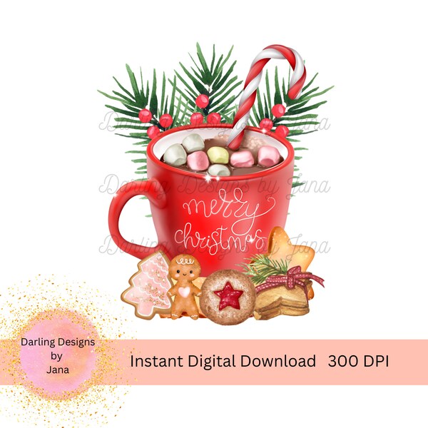 Hot Cocoa Clipart - Etsy