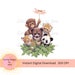 Cute Baby Safari/jungle Animals PNG, Without Words, Instant Digital ...