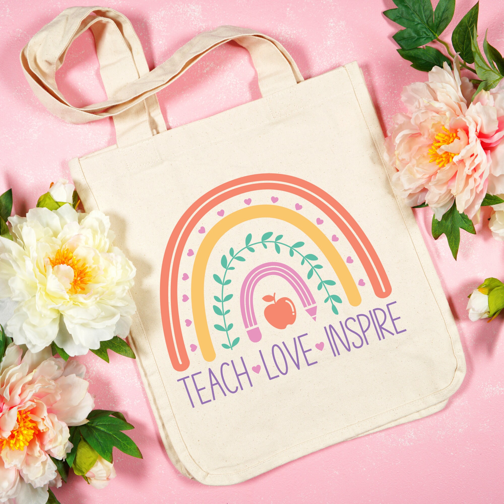 Teach Love Inspire PNG, Instant Digital Download, Template for ...