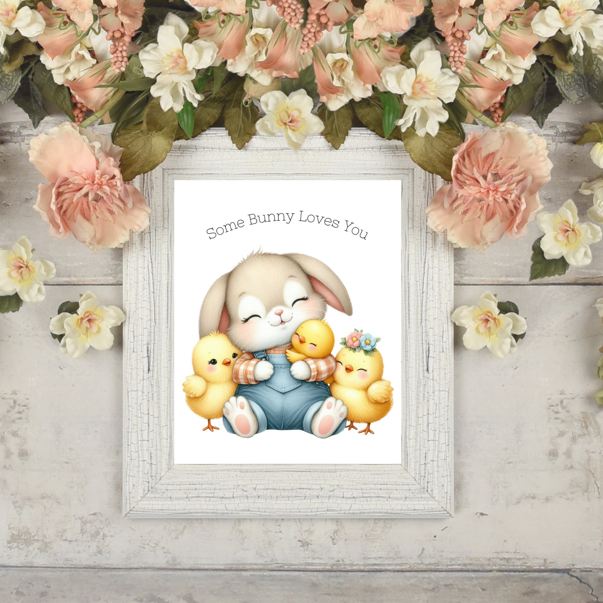 Some Bunny Loves You PNG, Instant Digital Download, Template for ...