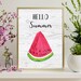 Hello Summer Watermelon PNG, Summer Printable, Instant Digital Download ...