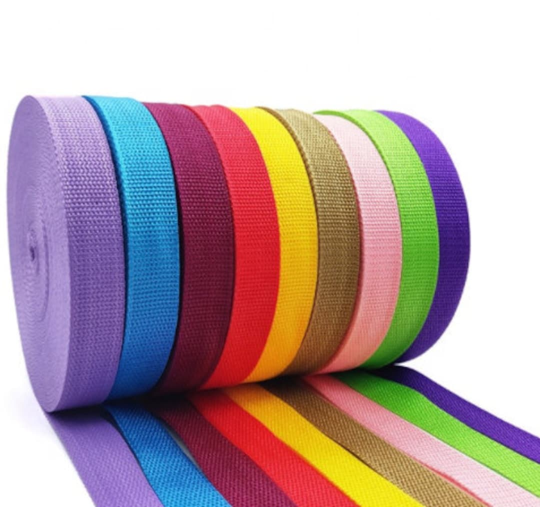 Polypropylene Webbing Strap – 20mm 25mm 38mm 50mm | Strong DIY Craft ...