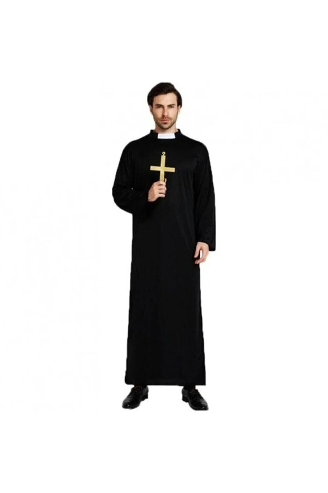 Black Priest Costume Christian Prayer Outfit - Etsy