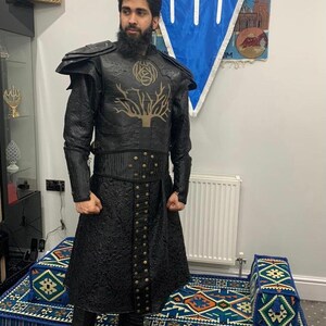 Establishment Osman Ghazi Warrior Costume Leather Armor With Helmet ...