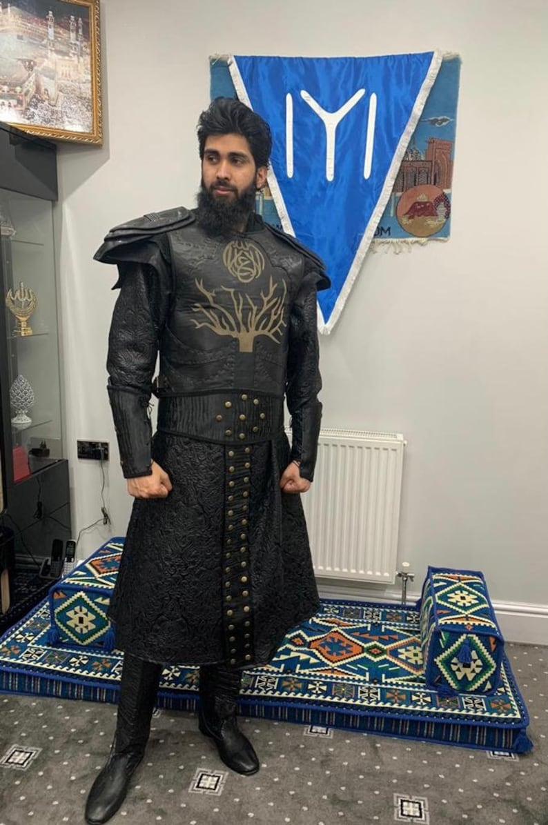 Establishment Osman Ghazi Warrior Costume Leather Armor With Helmet ...