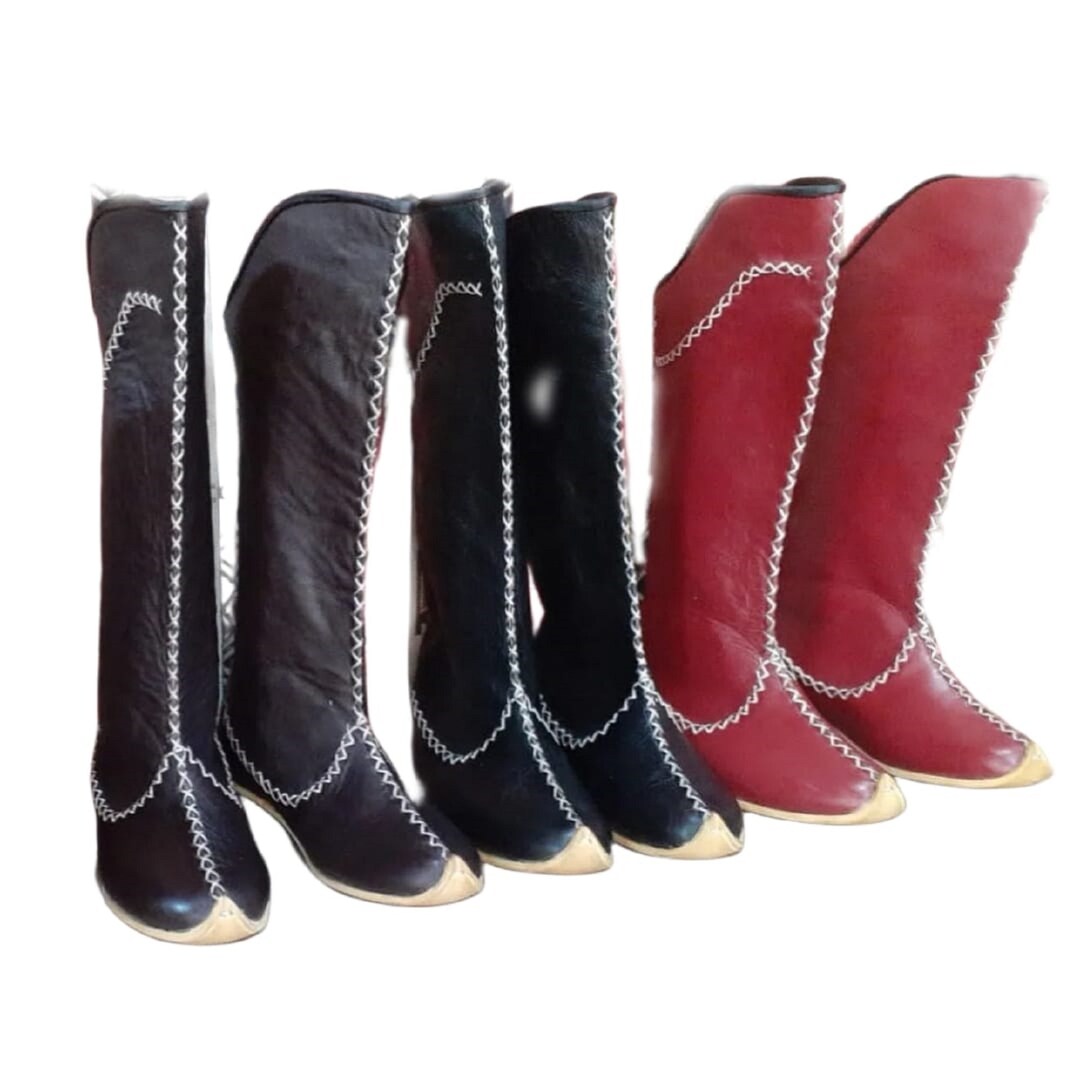 Leather Hand Made Boot Turkish Ottoman Seljuk Warrior and Archer Boots ...