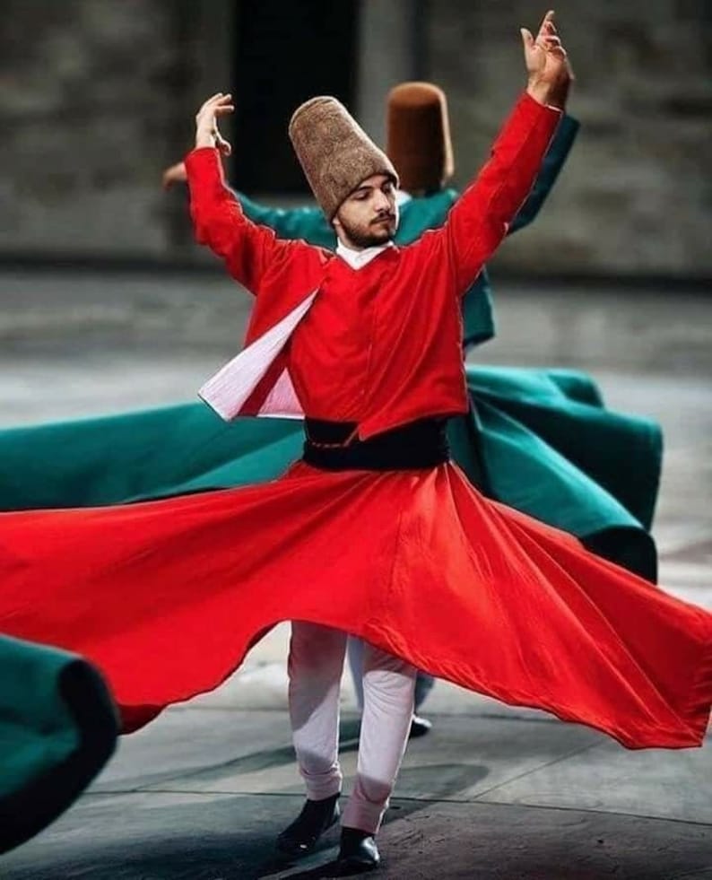 Sufi Dervish Dress , Semazen Dress , Mevlana Rumi Trance Music Costum ...