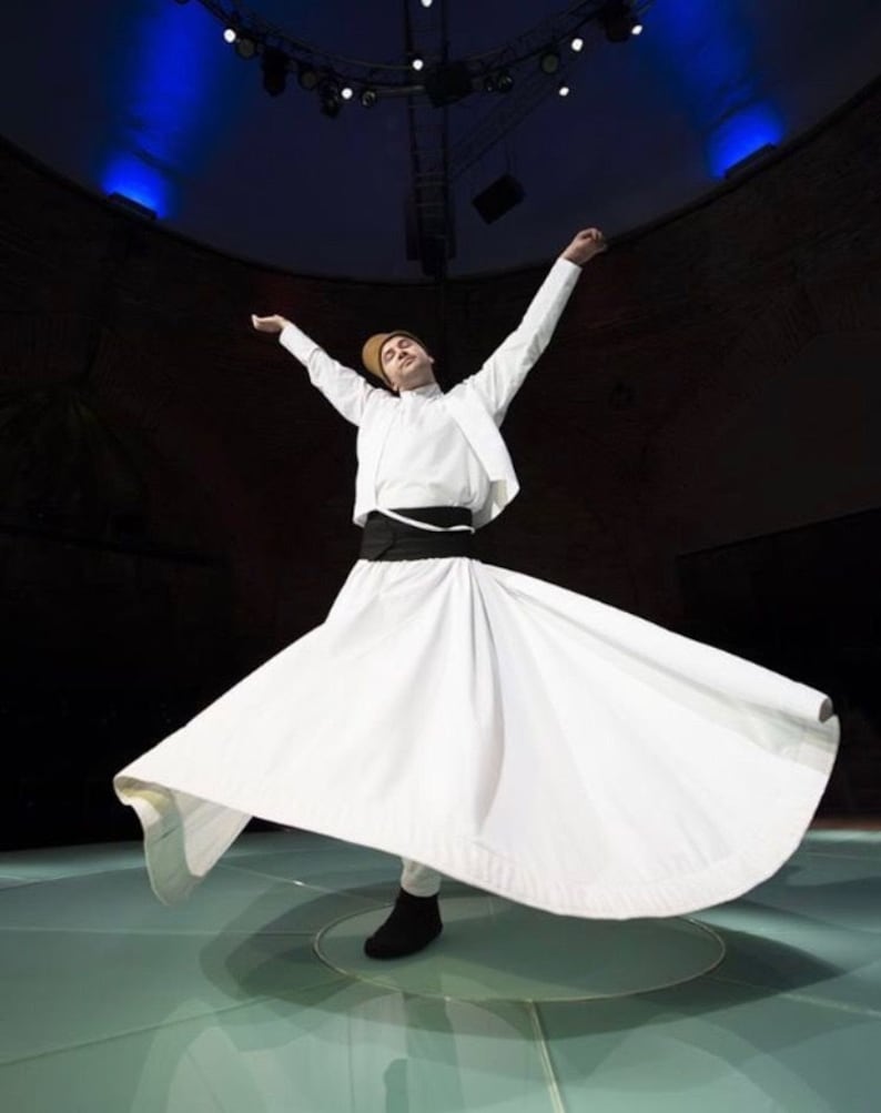 Sufi Dervish Dress , Semazen Dress , Mevlana Rumi Trance Music Costum ...