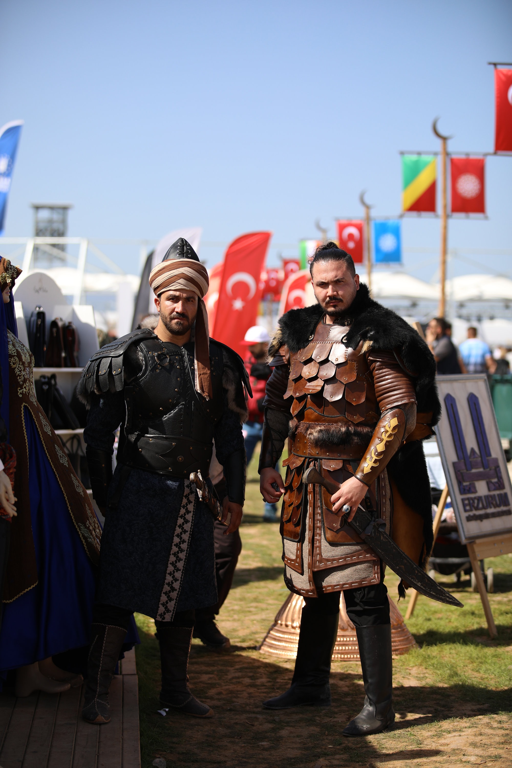 Armour Worrior Leather Cloak Style Line Made Caftan Boots Turban ...