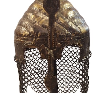 Alparslan Biggest Seljuk Empire Helmet , on the Helmet Write Sura Fatih ...