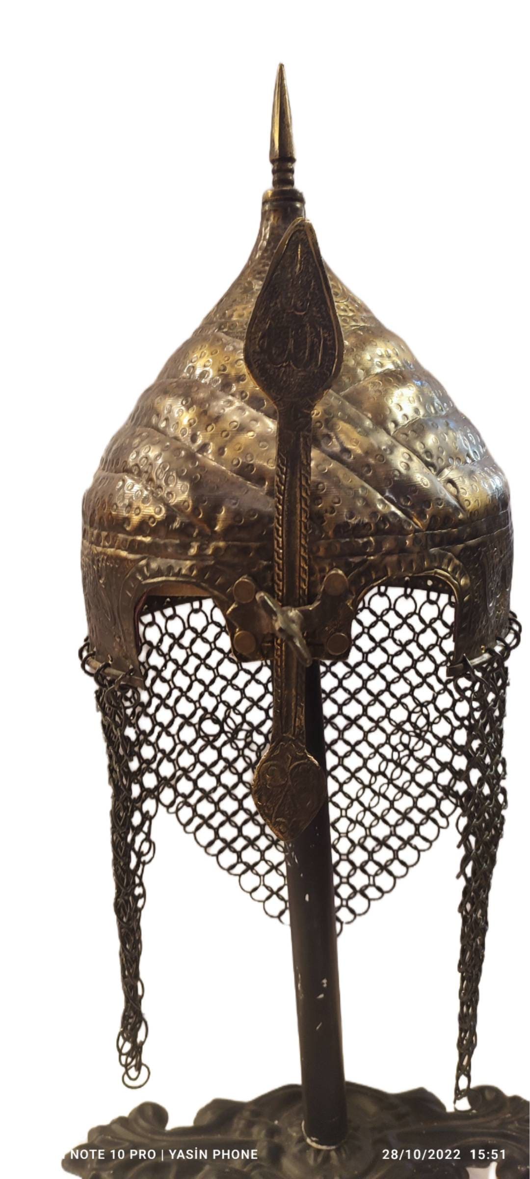 Alparslan Biggest Seljuk Empire Helmet , on the Helmet Write Sura Fatih ...