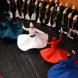 Sufi Dervish Dress , Semazen Dress , Mevlana Rumi Trance Music Costum ...