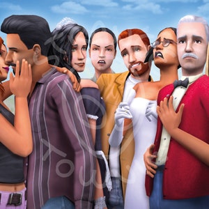 The Sims 2 Pleasantview - A3, A4 and A5 Render Illustration Print | the ...