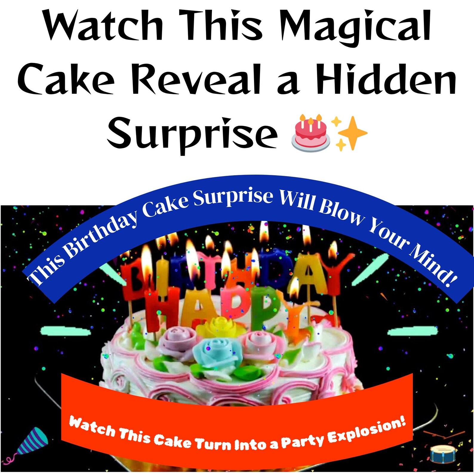 Happy Birthday Song Video | Celebration Ecard, Zoom Background - Etsy