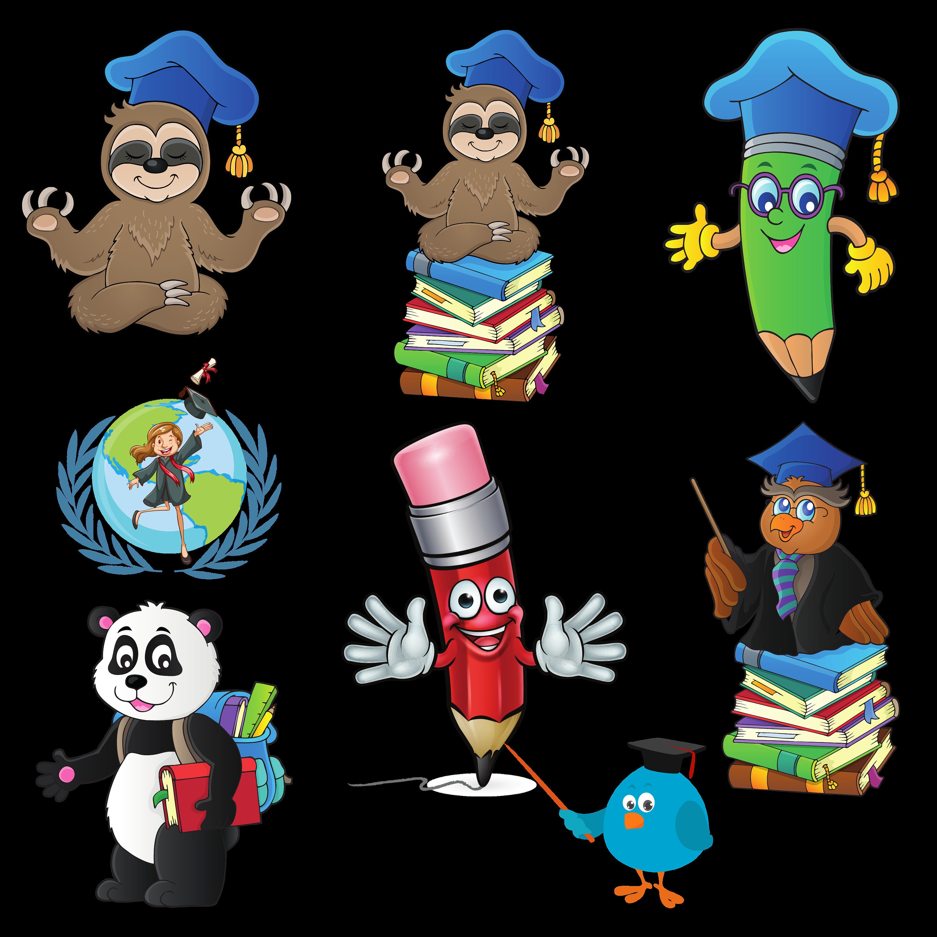 Unique Funny Graduation Sticker Bundle Sheet, Grad Cards, Scrapbooking ...