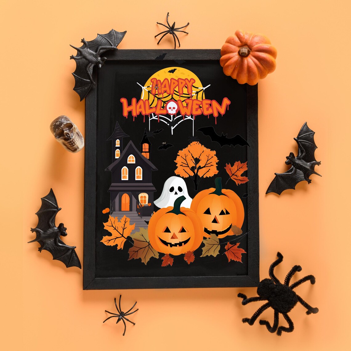 300+ Spooky Retro Fall Halloween Bundle PNG, High Resolution Halloween ...