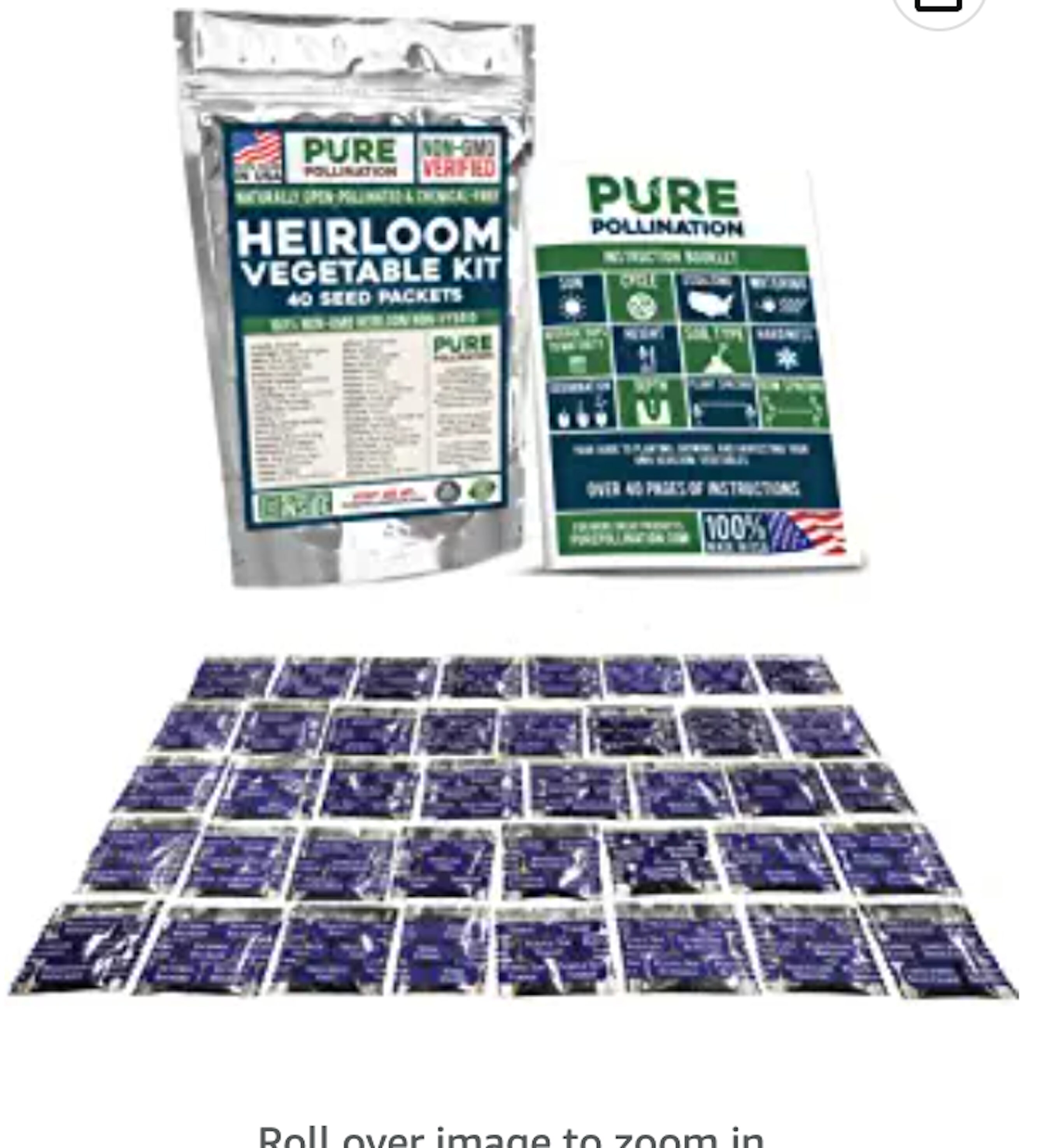 16,500 Non GMO Heirloom Pure Pollination-40 Variety Pack - Heirloom ...
