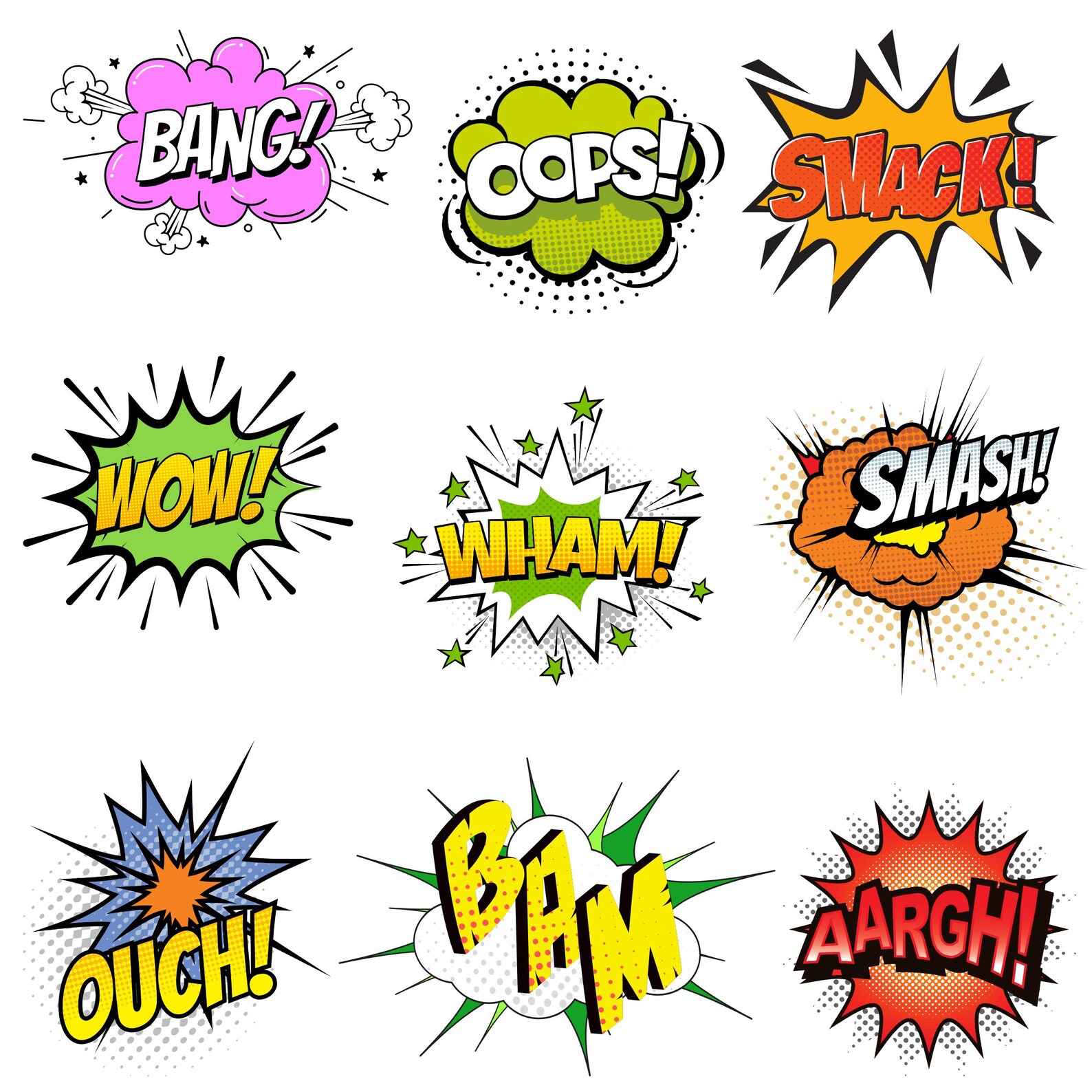 Comic Speech Bubble | Cartoon Comic Book Text Clouds | Pop Art | Super ...