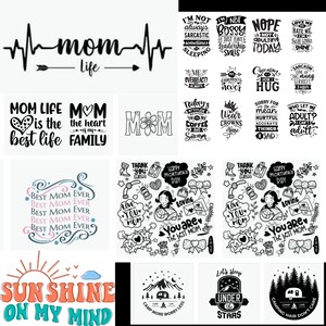 150+ SVG Designs Bundle, Printables, Vector Clipart Pack for Cricut ...