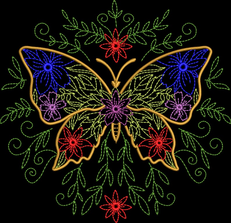 Butterfly - Embroidery Design - Instant Access. Pay Once Get Lifetime ...