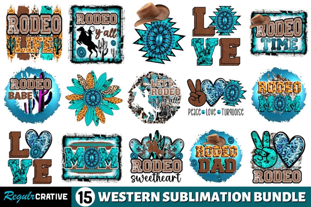 Western Sublimation Bundle, Western Png Bundle, Retro PNG | Instant ...