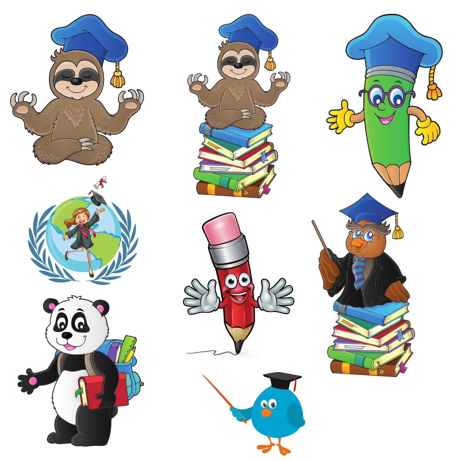 Unique Funny Graduation Sticker Bundle Sheet, Grad Cards, Scrapbooking ...
