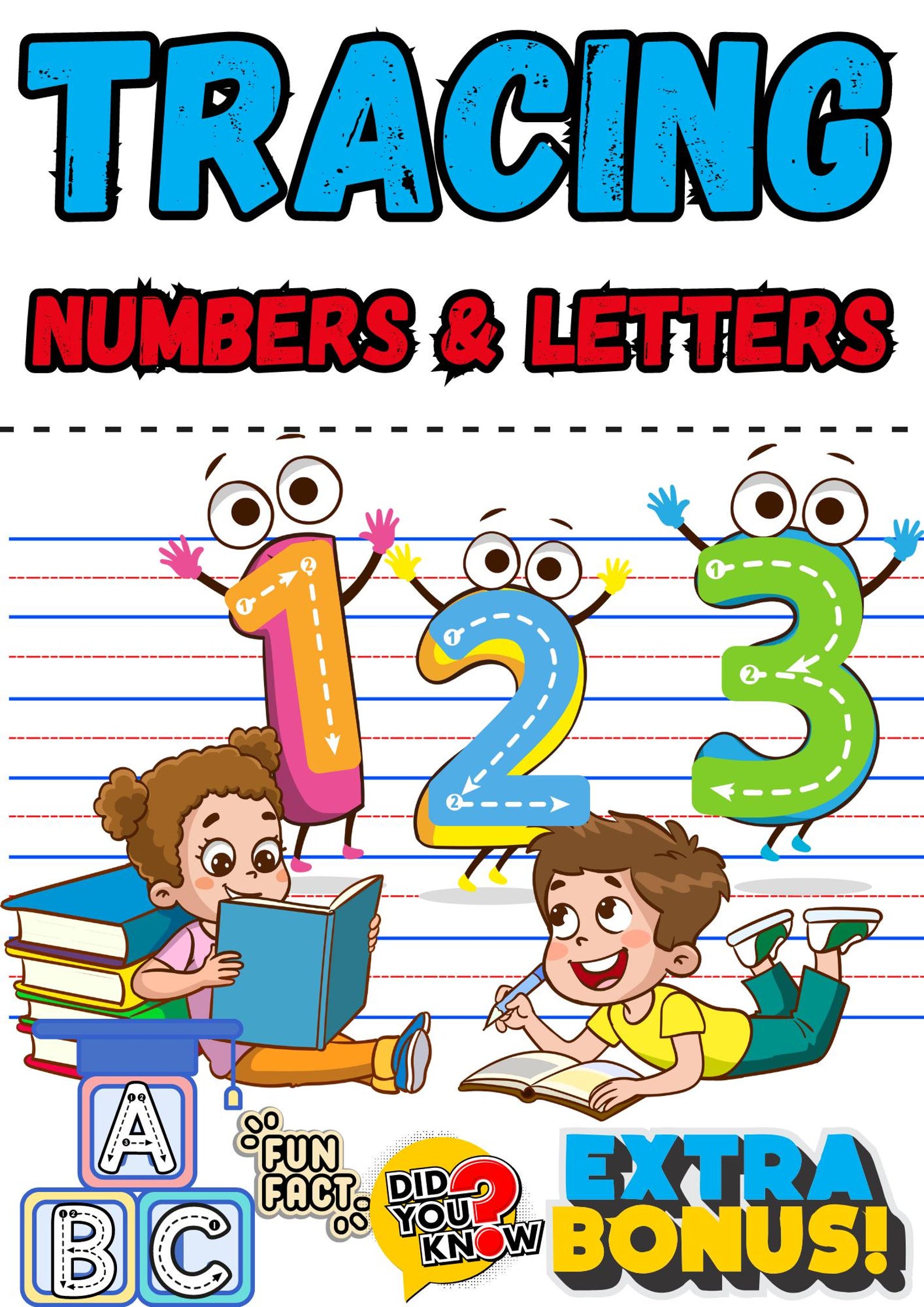 Alphabet Tracing Worksheets for Preschool Letters and Numbers Trace ...